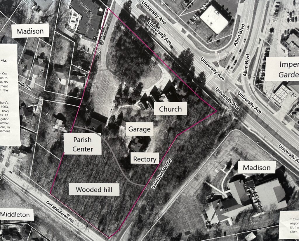 A map of the grounds | St. Dunstan's Episcopal Church